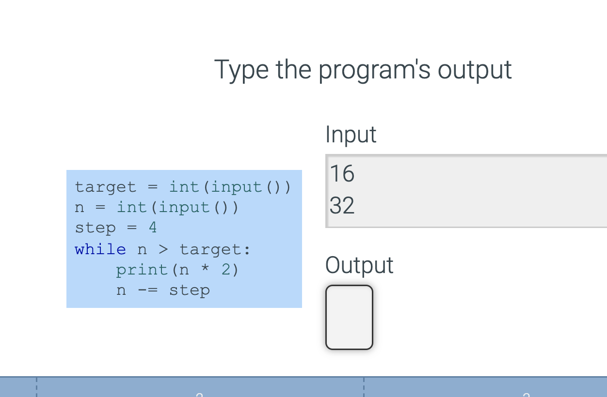 Solved Type the program's output | Chegg.com Solved Type the program's output | Chegg.com