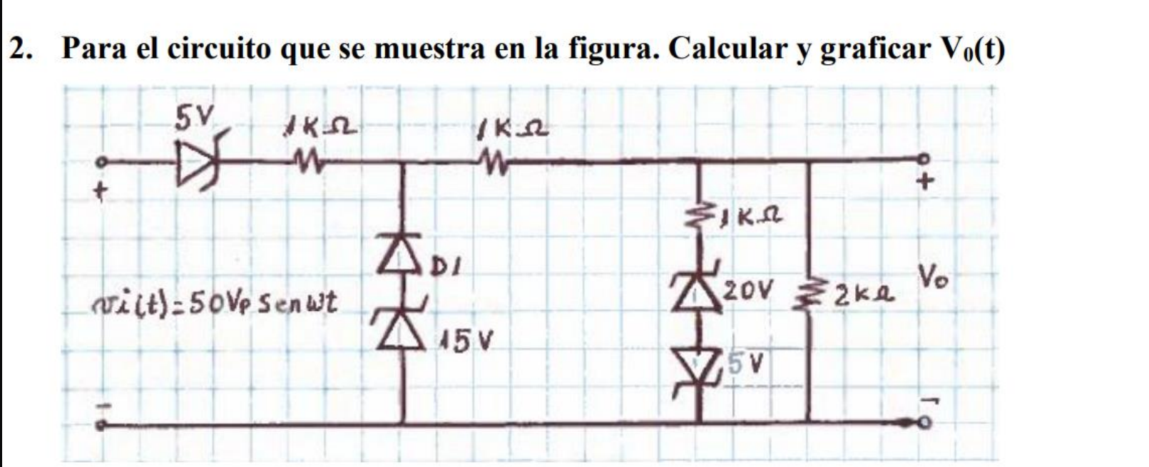 Para el ﻿circuito que se ﻿muestra en la ﻿figura. | Chegg.com