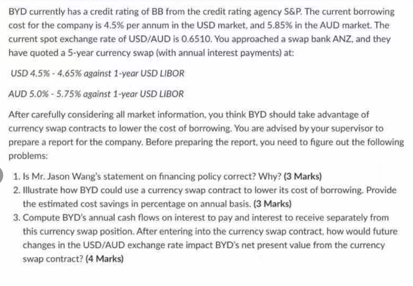 Question 14 10 pts BYD Auto is a leading new energy | Chegg.com