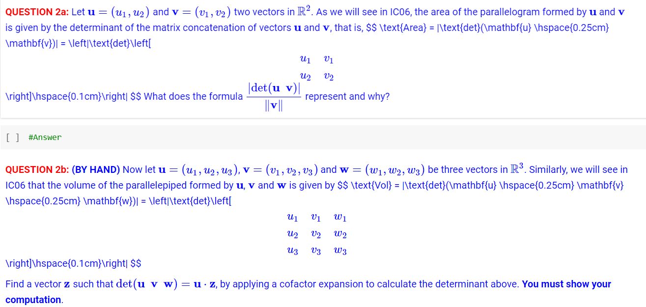 Solved QUESTION 2a: Let u=(u1,u2) ﻿and v=(v1,v2) ﻿two | Chegg.com