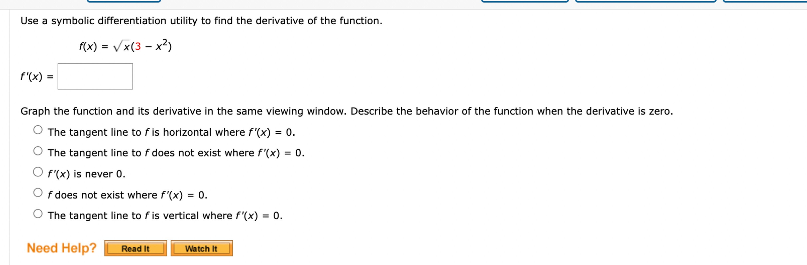 Solved Use a symbolic differentiation utility to find the | Chegg.com