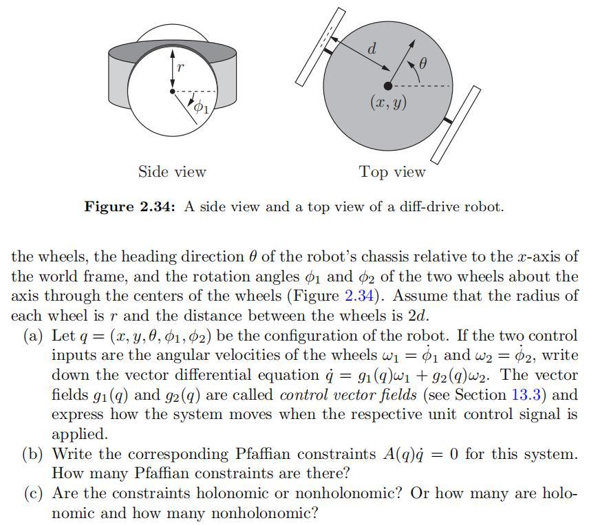 Exercise 2.31 A differential-drive mobile robot has | Chegg.com