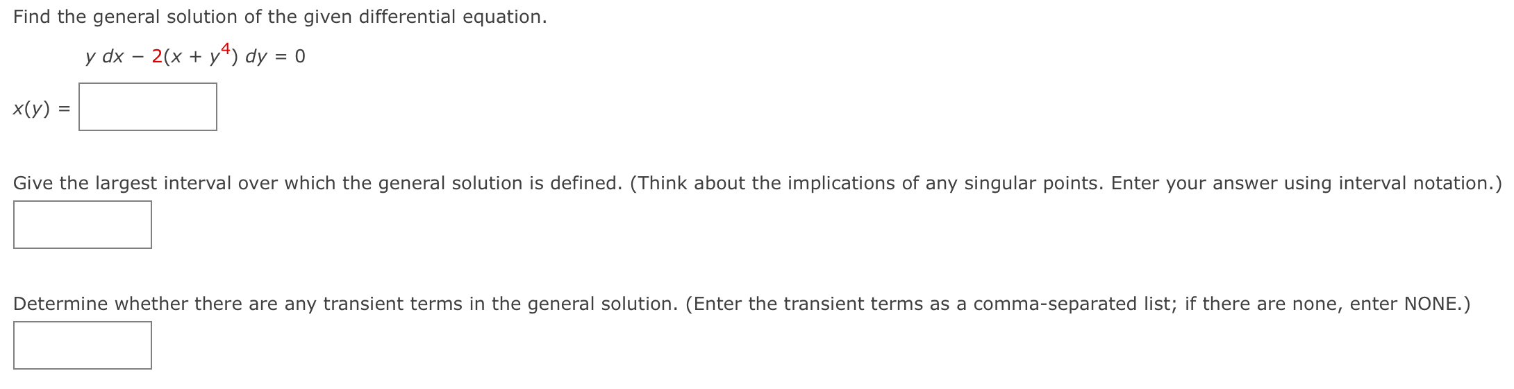 Solved Find the general solution of the given differential | Chegg.com