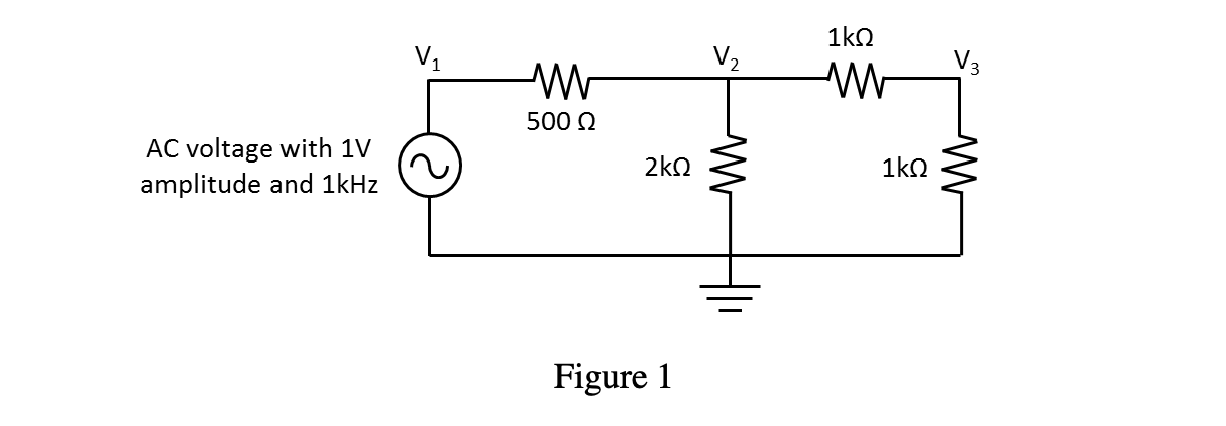Solved Calculate the RMS voltages at nodes V1, V2, and V3 | Chegg.com