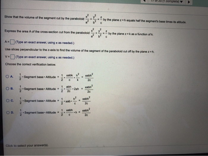 Solved Determine the graph of the equation. -2-7 Choose the | Chegg.com