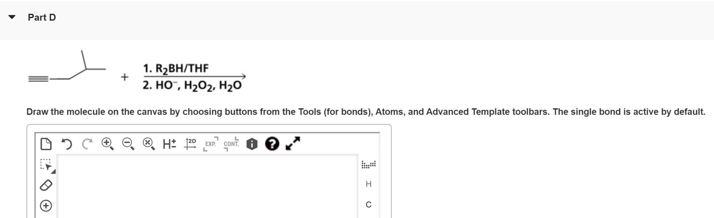 Solved Part D + 1. R2BH/THE 2. HO, H2O2, H20 Draw the | Chegg.com