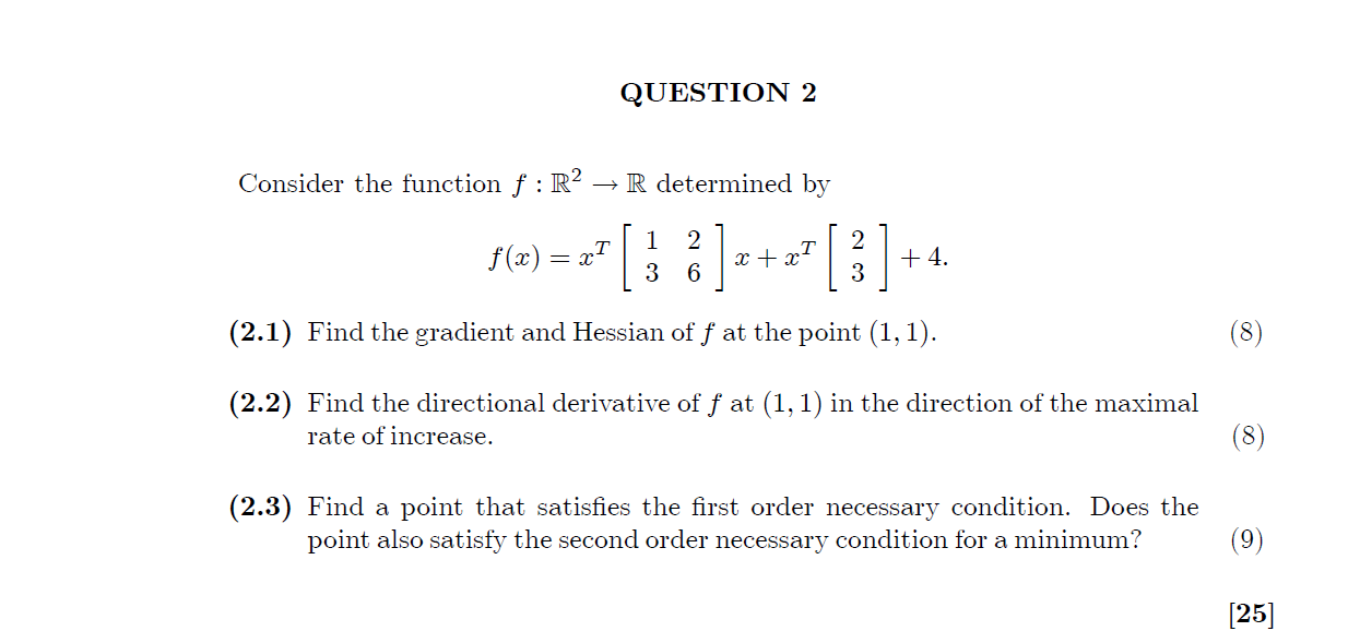 Solved Consider the function f:R2→R determined by | Chegg.com