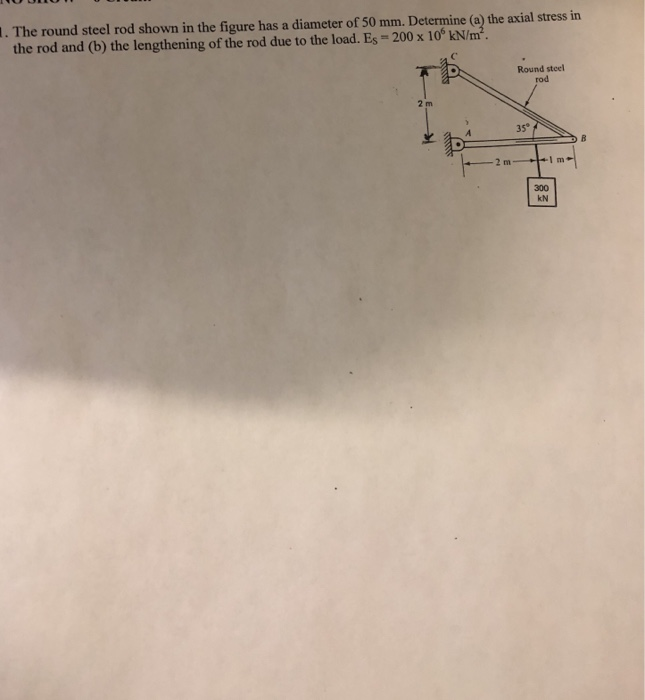 Solved The round steel rod shown in the figure has a | Chegg.com