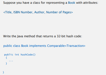 Suppose you have a class for representing a Book with | Chegg.com