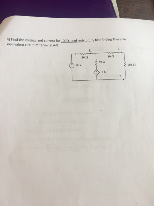 Solved 1) Given the following circuit, find i,V, using mesh | Chegg.com