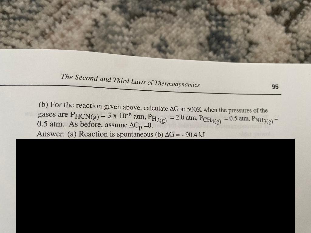 Solved (a) Using thermodynamic data from tables in Appendix | Chegg.com