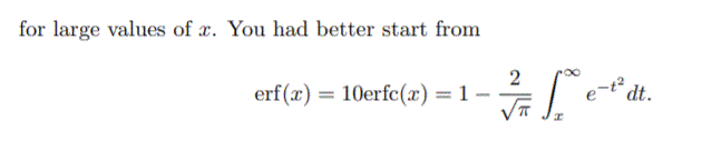 Solved Derive the asymptotic expansion of the Gauss error | Chegg.com