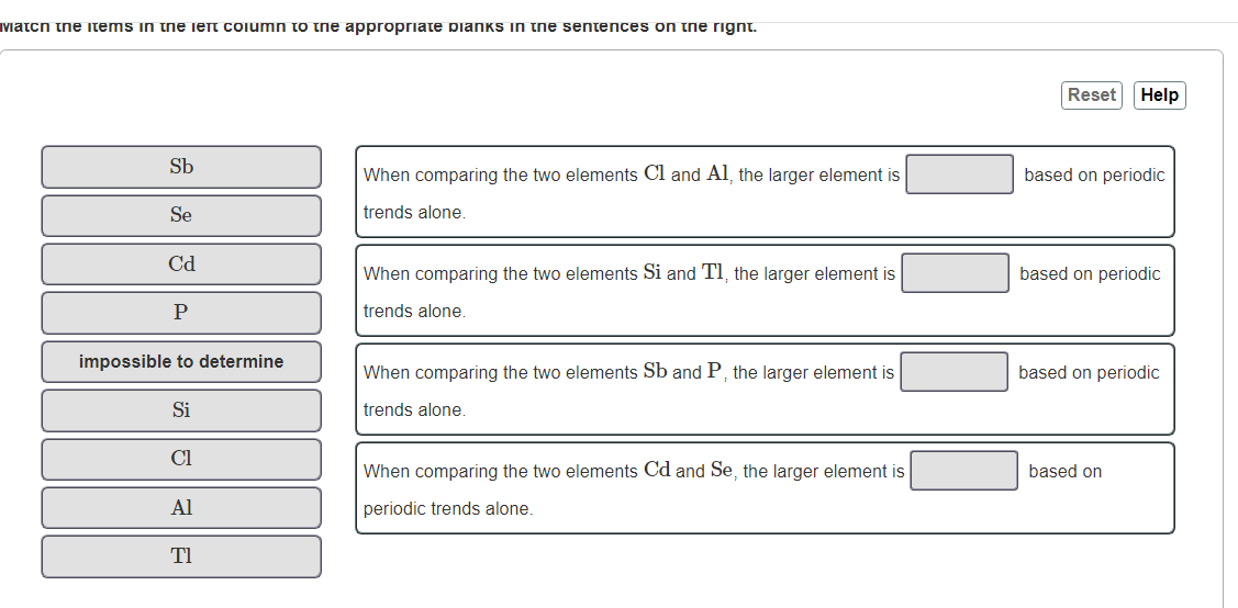 Solved When Comparing The Two Elements Cl And Al The Larger 