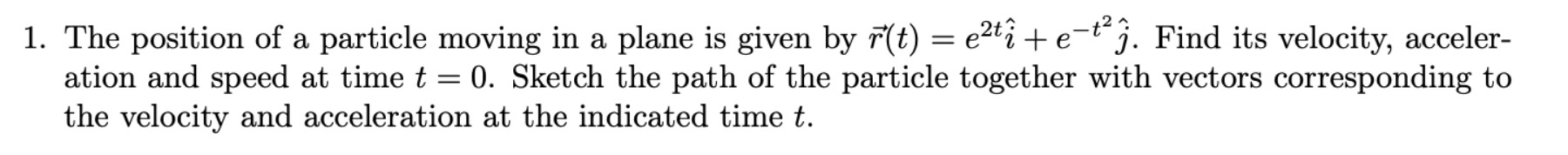 Solved The position of ﻿a particle moving in ﻿a plane is | Chegg.com
