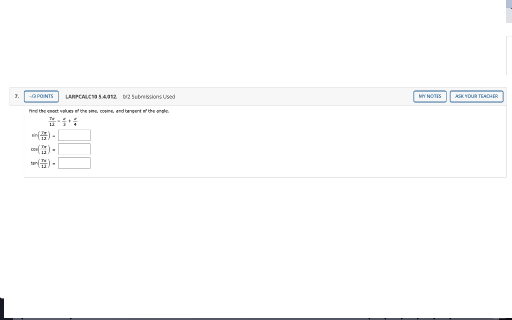 Solved -13 POINTS LARPCALC10 5.4.012. 0/2 Submissions Used | Chegg.com