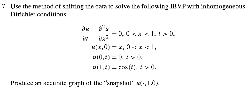 Solved 7. Use the method of shifting the data to solve the | Chegg.com