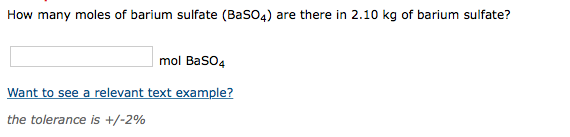 Solved How many moles of barium sulfate (BaSO4) are there in | Chegg.com
