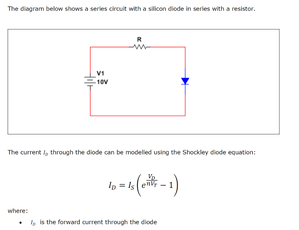 Solved The diagram below shows a series circuit with a | Chegg.com