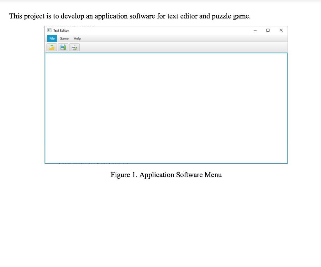 This project is to develop an application software | Chegg.com