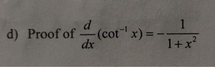 Solved Use the derivatives of inverse trigonometric | Chegg.com