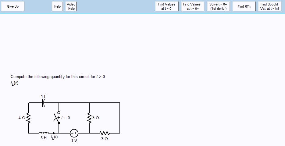 Solved Compute the following quantity for this circuit for | Chegg.com