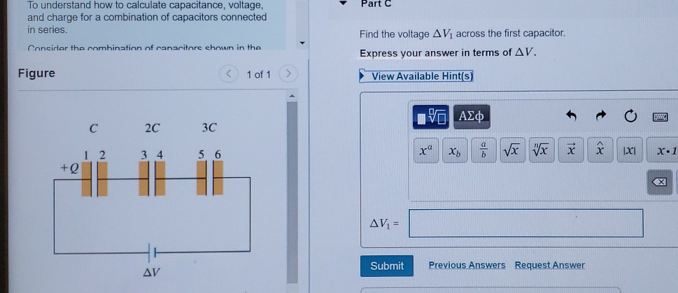 Solved Part To understand how to calculate capacitance, | Chegg.com