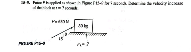 Solved force p is applied as shown in figure P15-9 ﻿for 7 | Chegg.com