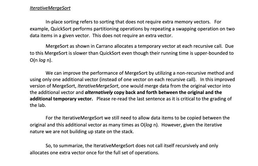 Solved In-place sorting refers to sorting that does not | Chegg.com