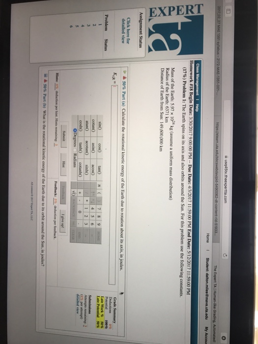 Solved usq45tx.theexpertta.com 2011.02.27 MAE 1351 syllabus | Chegg.com