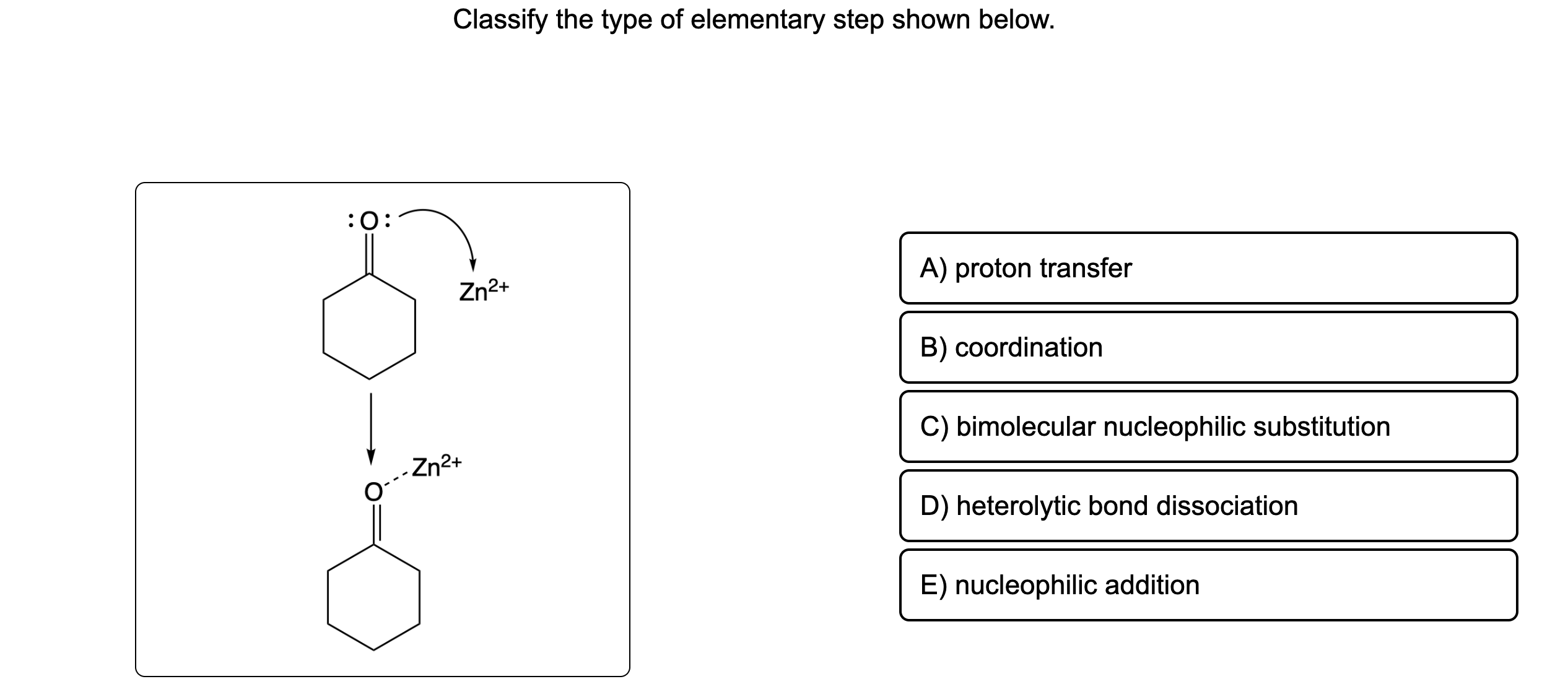 Solved Classify the type of elementary step shown below. | Chegg.com