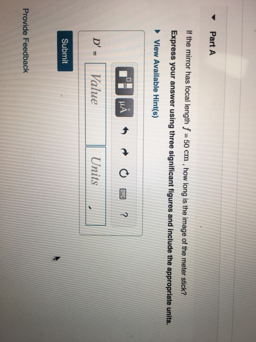 Solved ReviewI Constants Figure 1) shows a meter stick held | Chegg.com