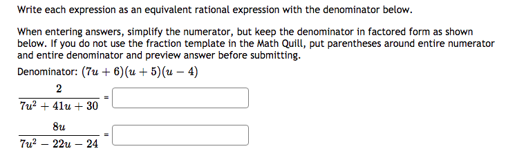 Solved Write each expression as an equivalent rational | Chegg.com