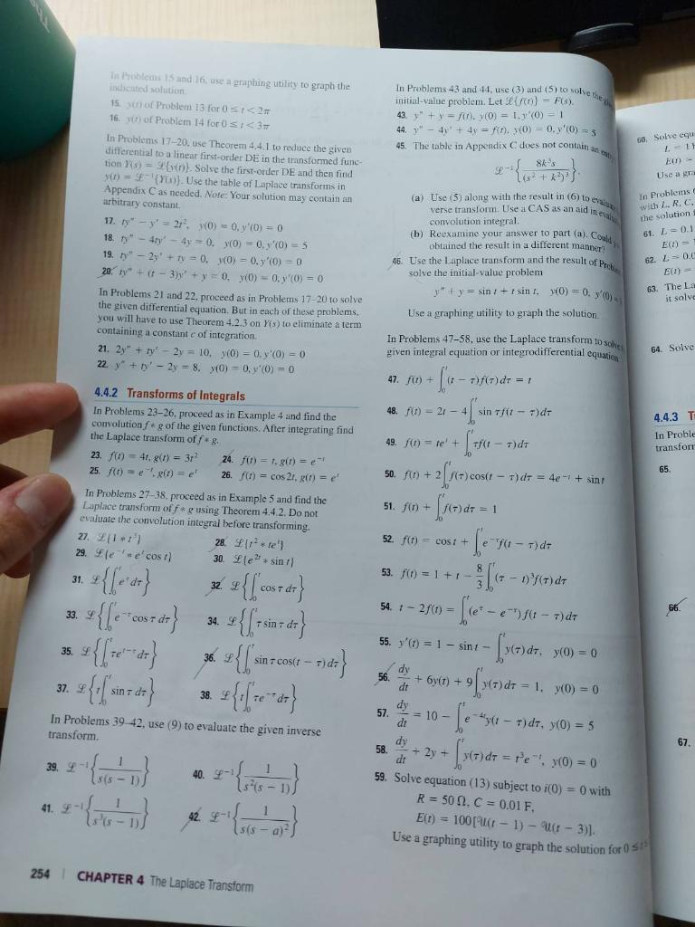 Solved 15. 3 (t) of Problem 13 for 0≤t