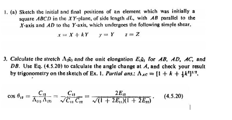 Solved 1. (a) Sketch the initial and final positions of an | Chegg.com