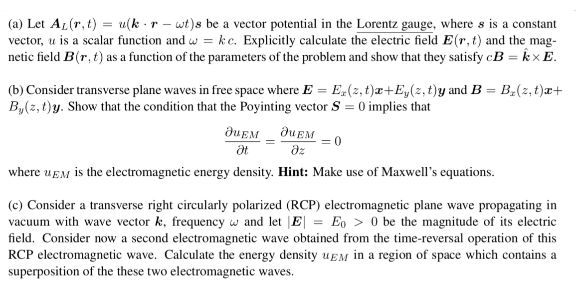 Only experts in Electrodynamics should attempt this | Chegg.com