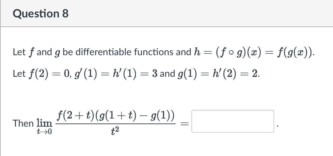 Solved Let f and g be differentiable functions and | Chegg.com