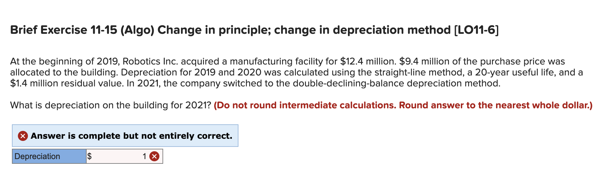 Solved Brief Exercise 11-15 (Algo) Change in principle; | Chegg.com