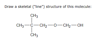 Solved Draw a skeletal ("line") structure of this molecule: | Chegg.com