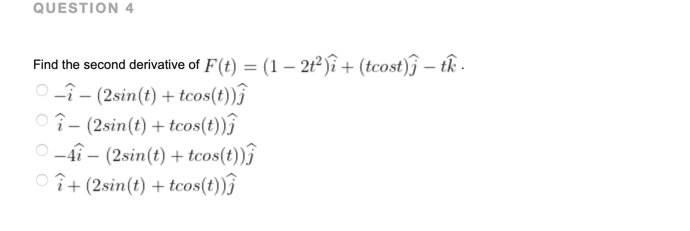 Solved Find the second derivative of | Chegg.com