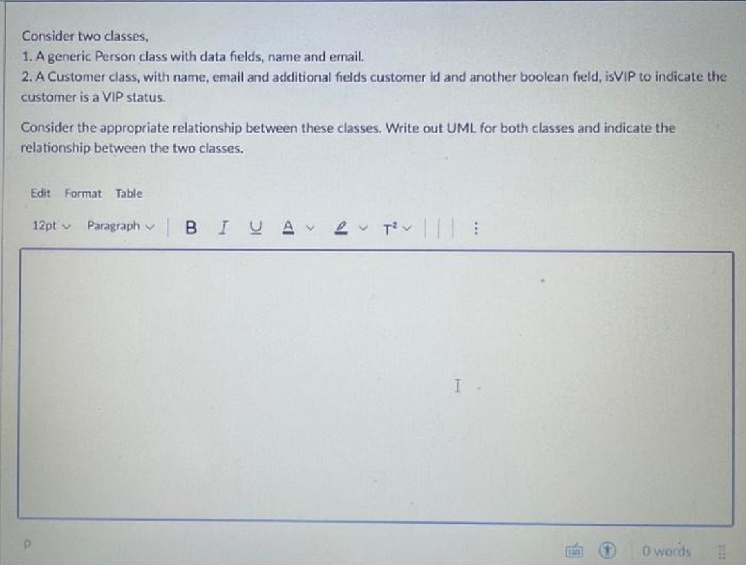Solved Consider two classes,A generic Person class with data | Chegg.com