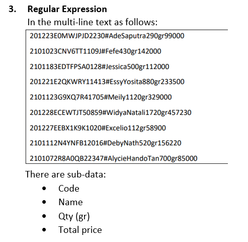 Solved 3. Regular Expression In the multi-line text as | Chegg.com