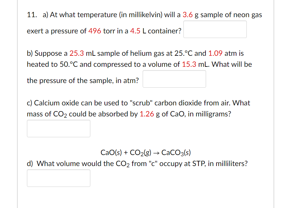 Solved 11. a) At what temperature (in millikelvin) will a | Chegg.com