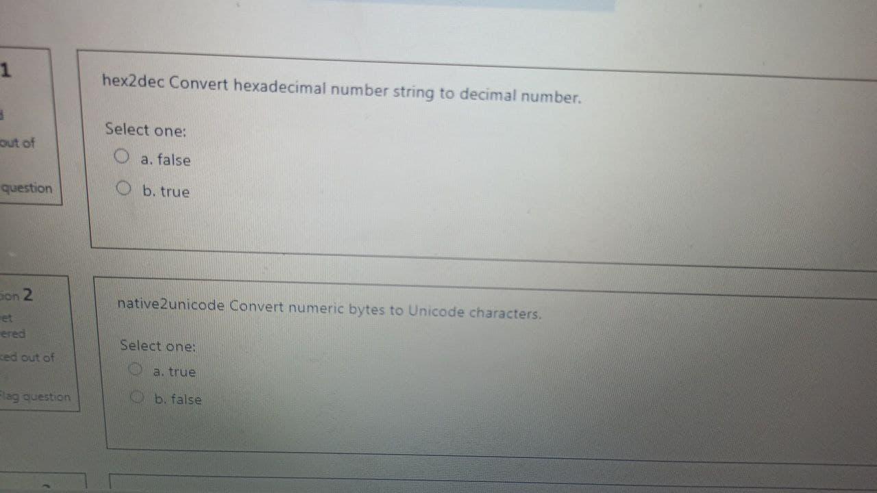 Solved 1 hex2dec Convert hexadecimal number string to | Chegg.com