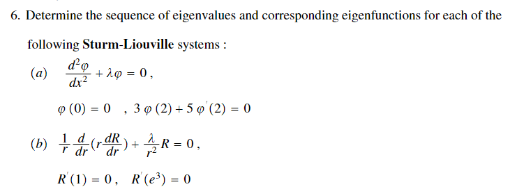 Solved Determine the sequence of eigenvalues and | Chegg.com