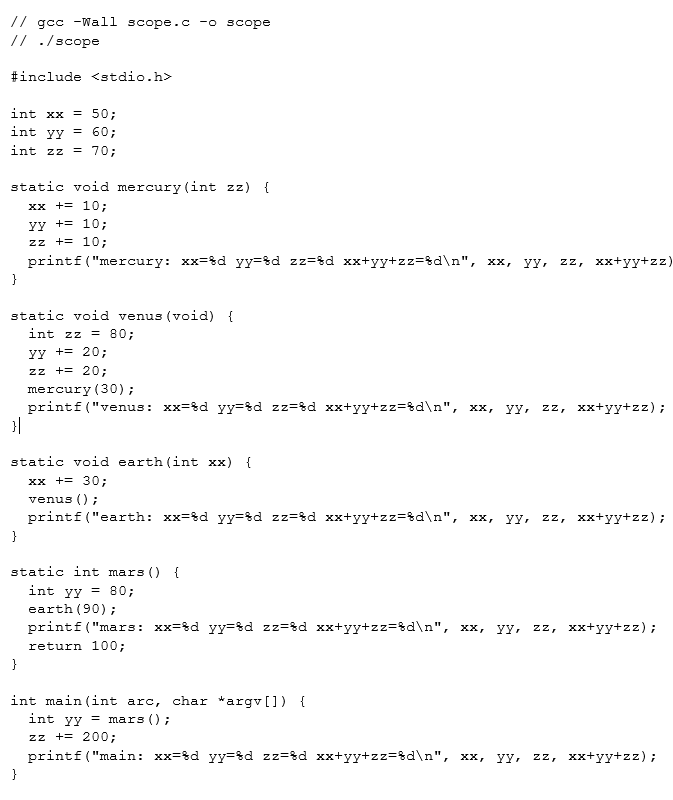 Solved Dynamic Scoping In C Programming I Need Help 4549