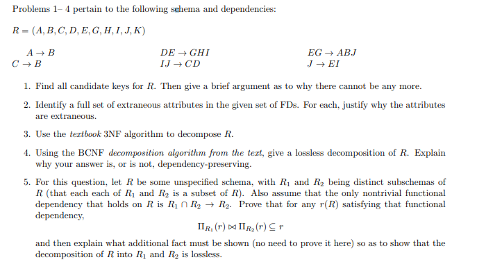 Solved Problems 1– 4 pertain to the following schema and | Chegg.com