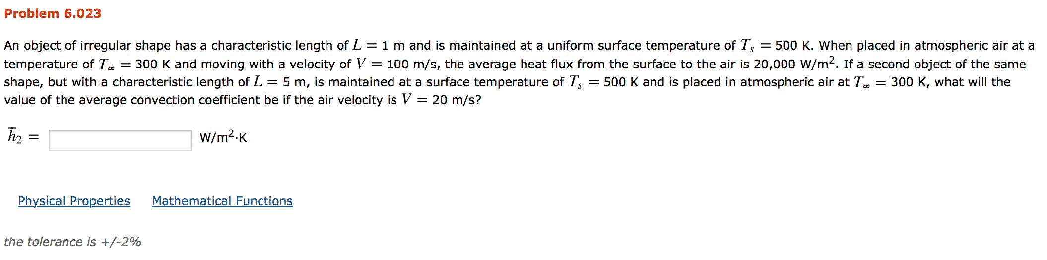 Solved Problem 6.023 An object of irregular shape has a | Chegg.com