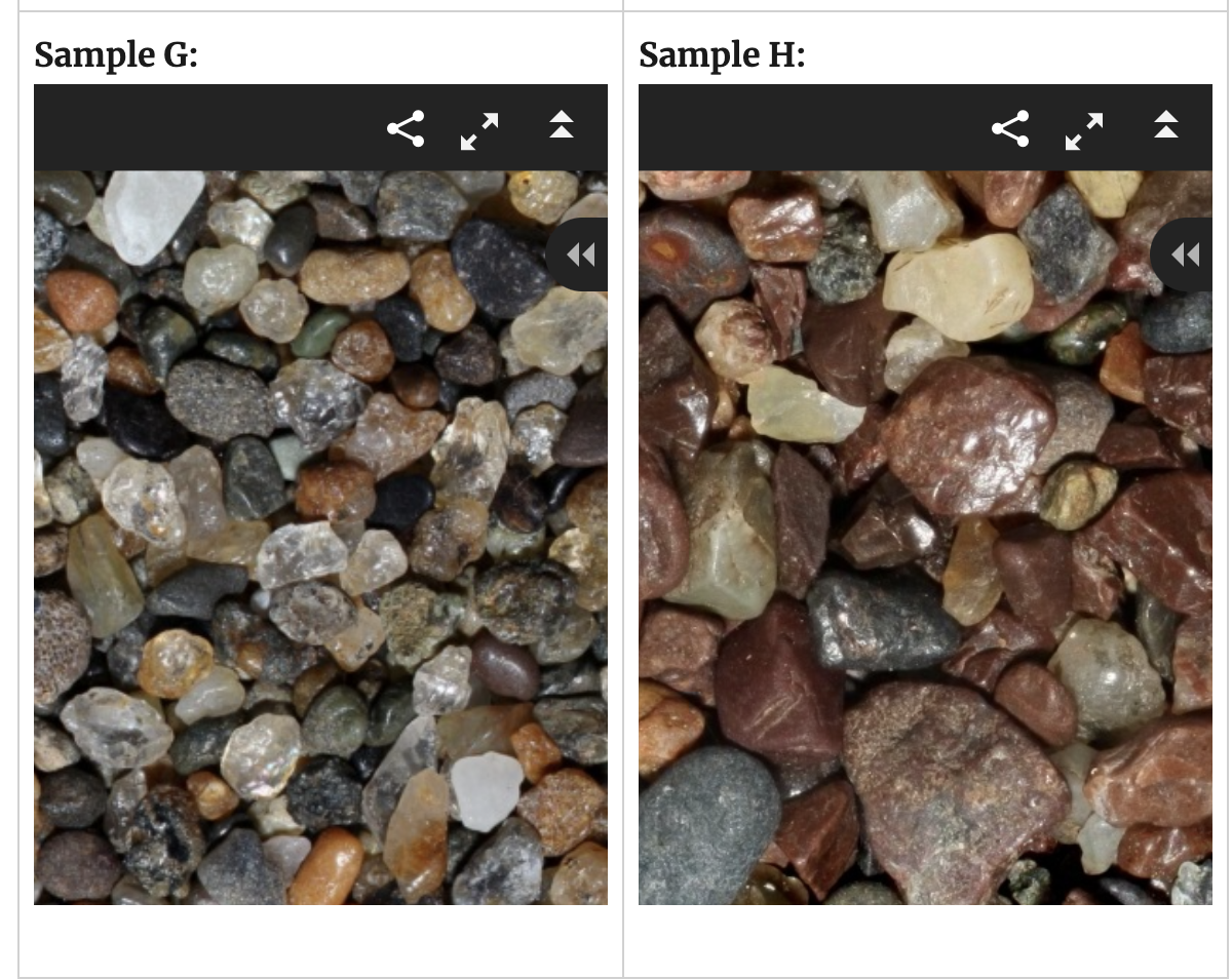 Solved Compare the loose sand samples E, F, G, H, I, and J. | Chegg.com