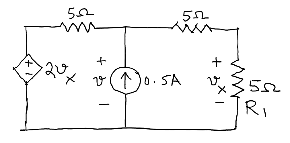 Solved Determine V and the power (indicate consumed or | Chegg.com