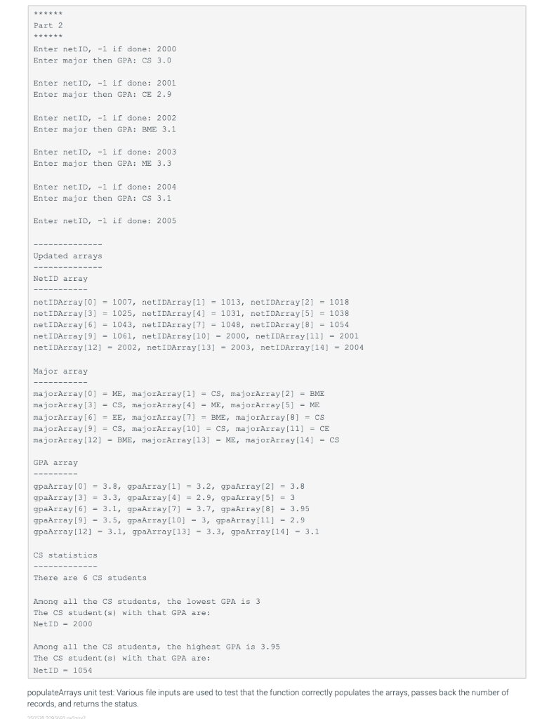 Solved Part 1 (Graded out of 100) Write a program that reads | Chegg.com